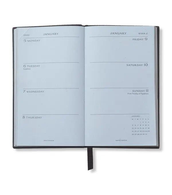 Smythson Panama Leather Weekly Diary 2026