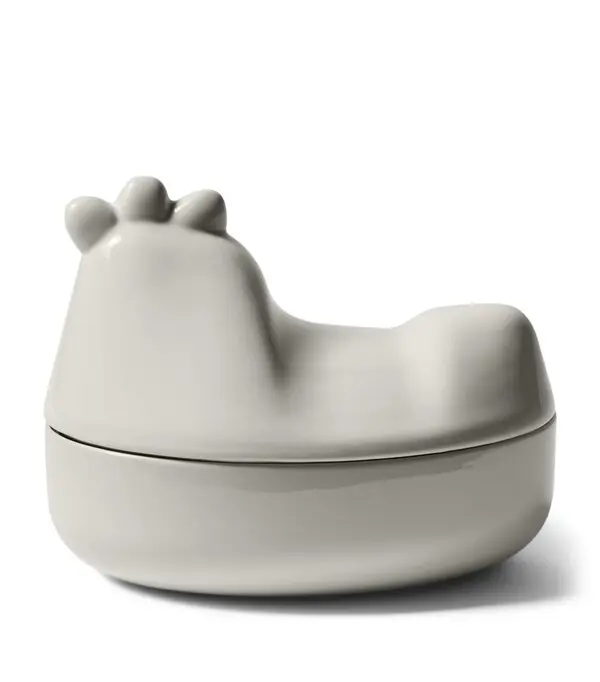 CASSINA Ceramic Taac Chicken Container - Grey