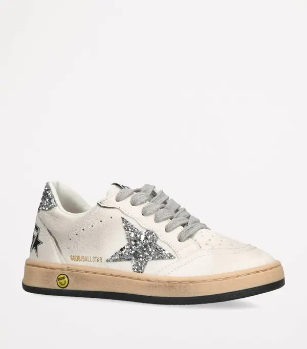 GOLDEN GOOSE Leather Ball Star Sneakers - White