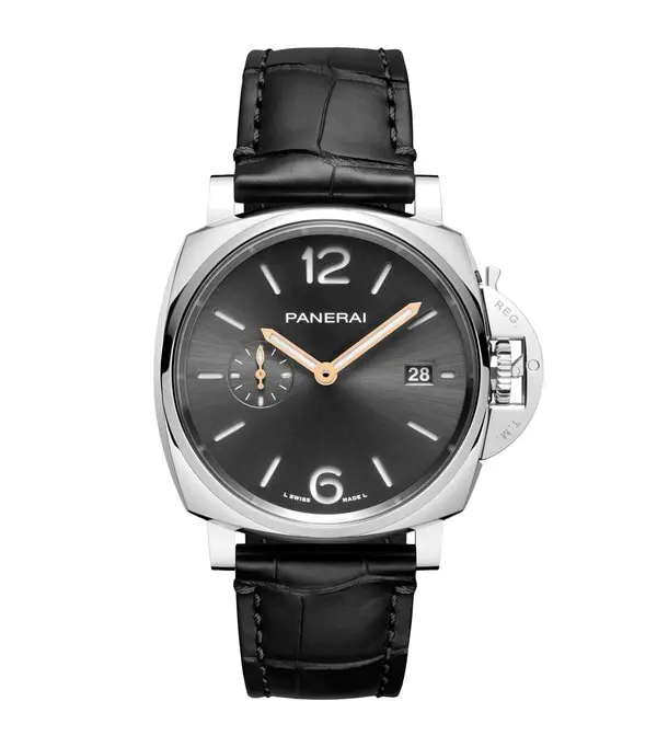 Panerai Stainless Steel Luminor Due Strap Watch - Grey