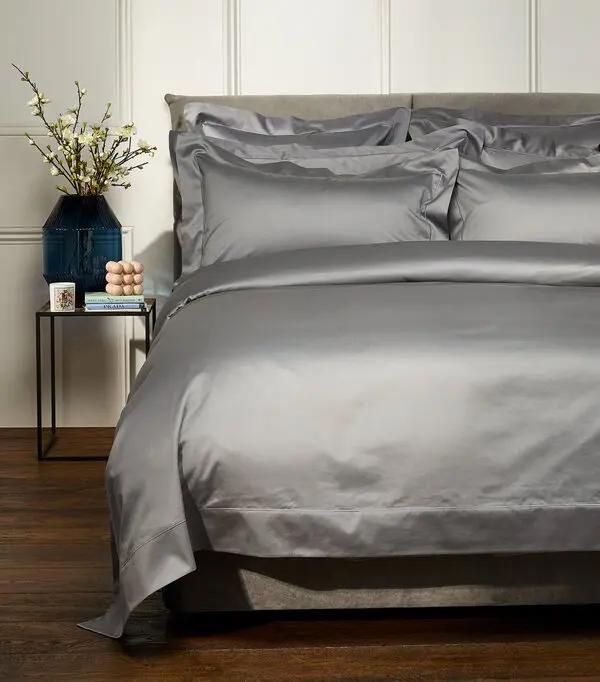 CELSO DE LEMOS Bourdon Super King Duvet Cover - Blue