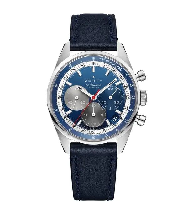 ZENITH Stainless Steel Chronograph Watch - Blue