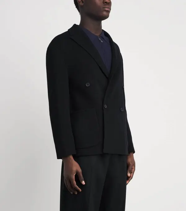 Officine Générale Wool Quarter-zip Polo Sweater
