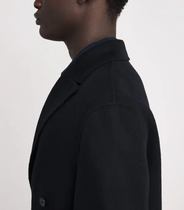 Officine Générale Wool Quarter-zip Polo Sweater
