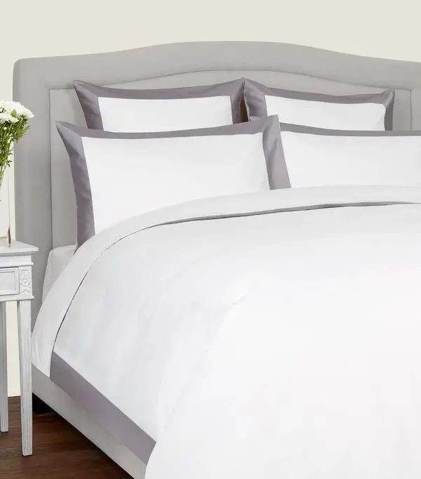 Frette Bold Super King Flat Sheet Set - Grey