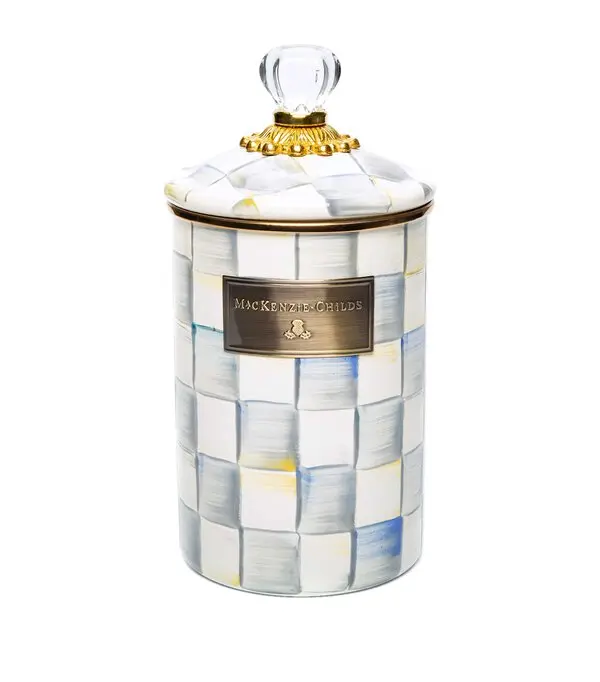 MACKENZIE-CHILDS Large Sterling Check Canister