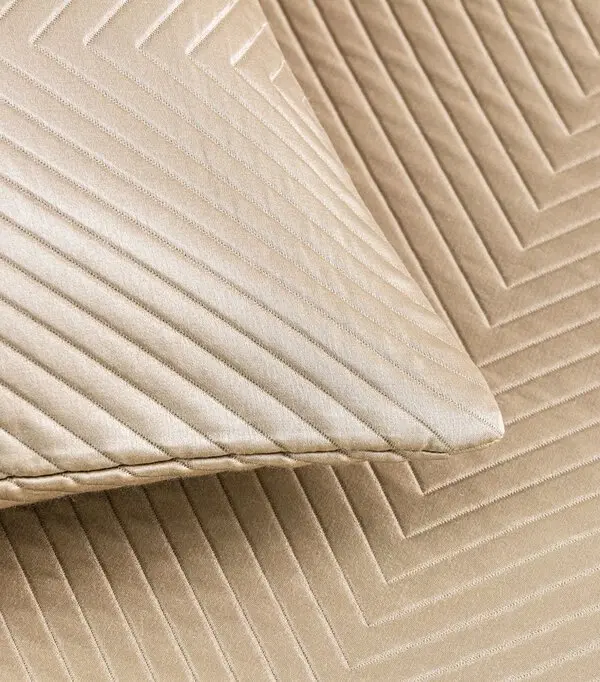 Frette Herringbone Cushion Cover - Beige