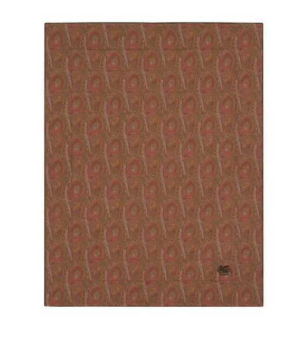 Etro Cotton-blend Arnica Throw - Green