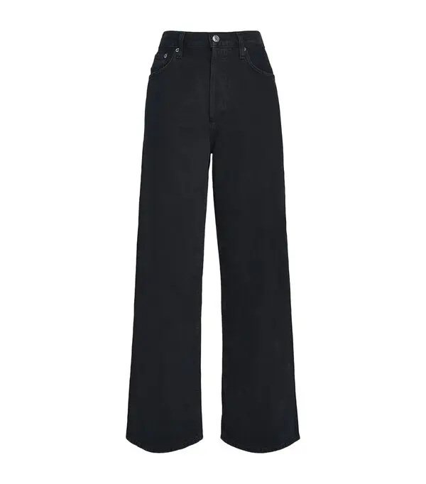 AGOLDE The Low-slung Baggy Jeans - Black
