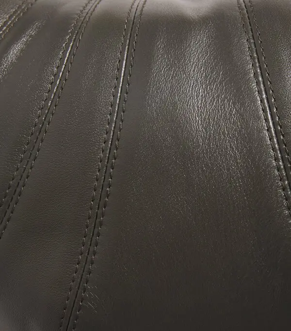 LEMAIRE Small Nappa Leather Croissant Bag - Green