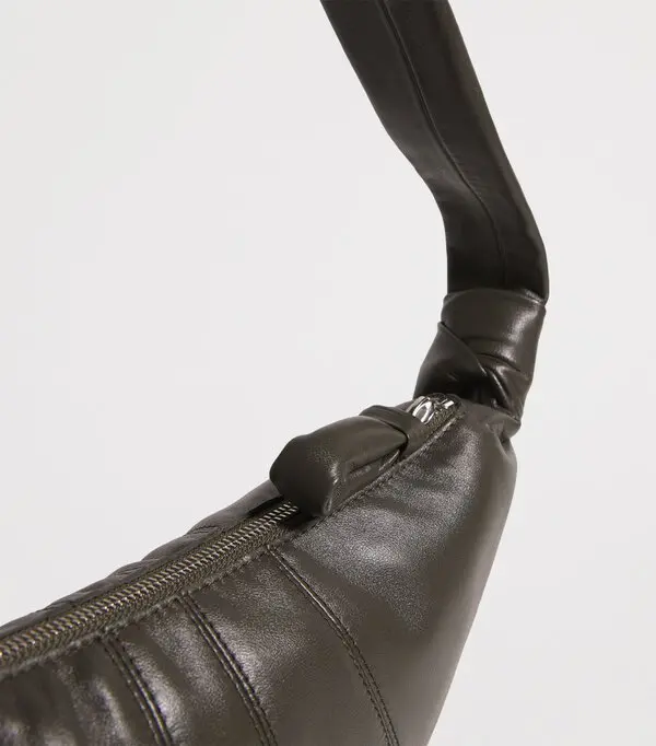 LEMAIRE Medium Nappa Leather Croissant Bag - Green