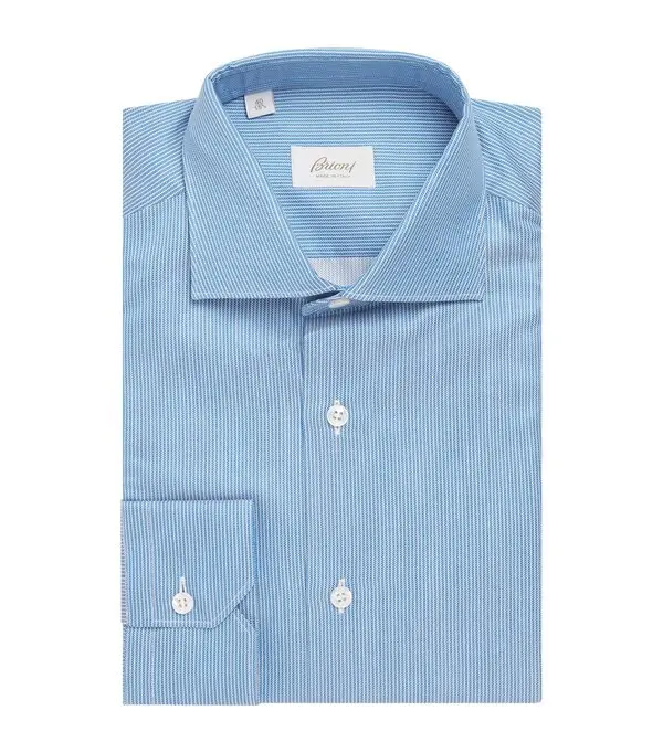 Brioni Cotton Stripe Shirt