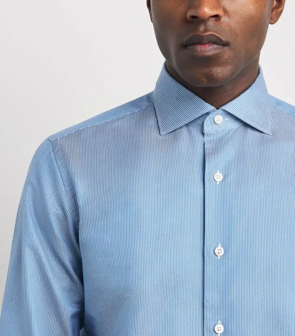 Brioni Cotton Stripe Shirt