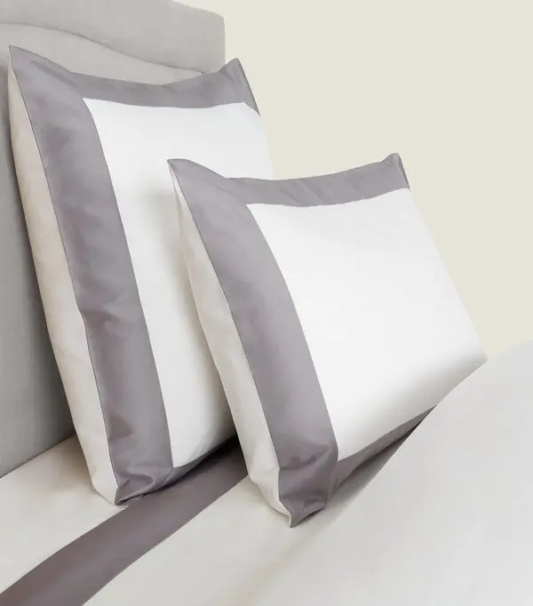 Frette Bold Square Pillowcase - Grey