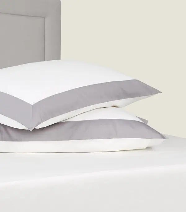 Frette Bold Square Pillowcase - Grey