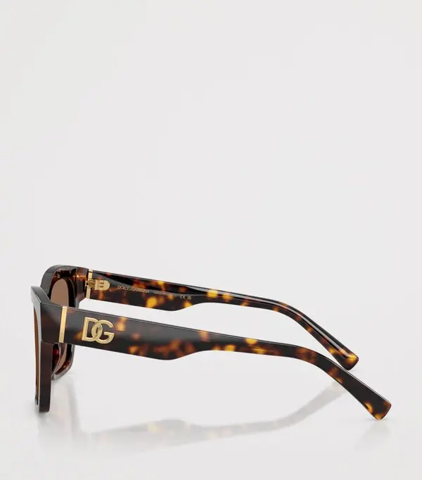 Dolce & Gabbana Tortoiseshell Square Frame Sunglasses