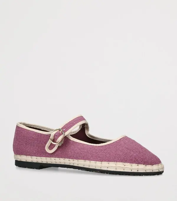 FLABELUS Ariadne Linen Mary Janes