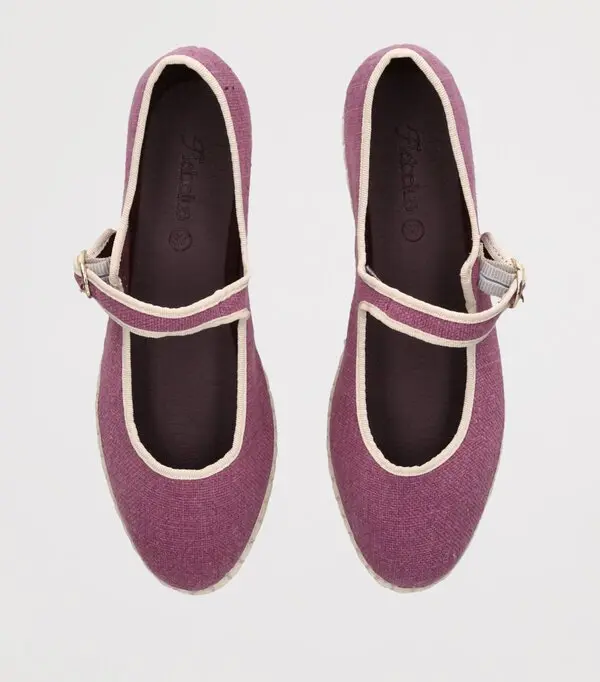 FLABELUS Ariadne Linen Mary Janes