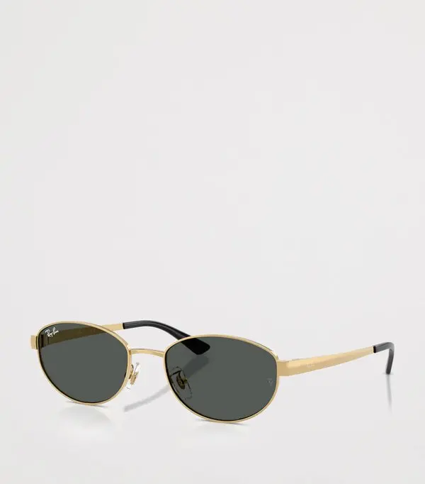 Ray-ban Rb3774d Metal Oval Sunglasses