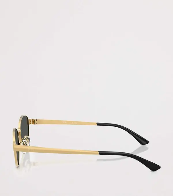 Ray-ban Rb3774d Metal Oval Sunglasses