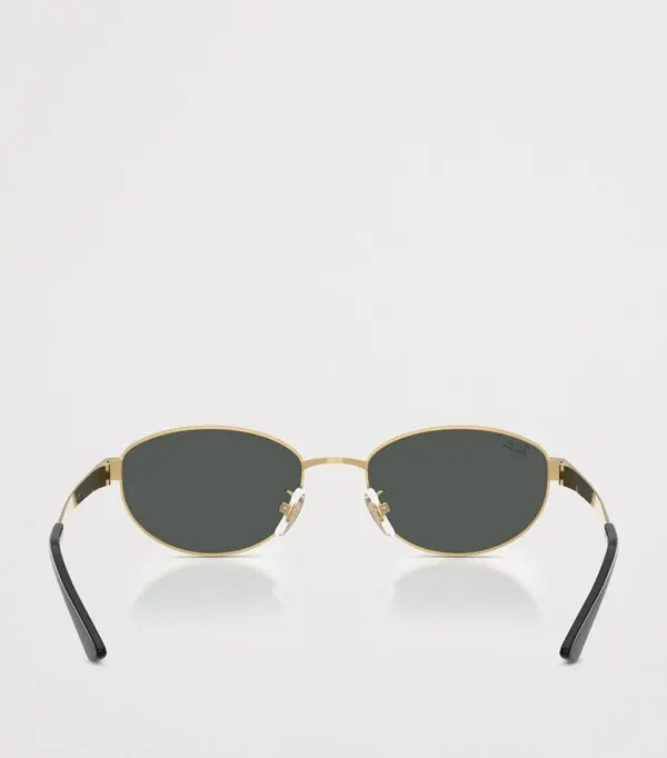 Ray-ban Rb3774d Metal Oval Sunglasses