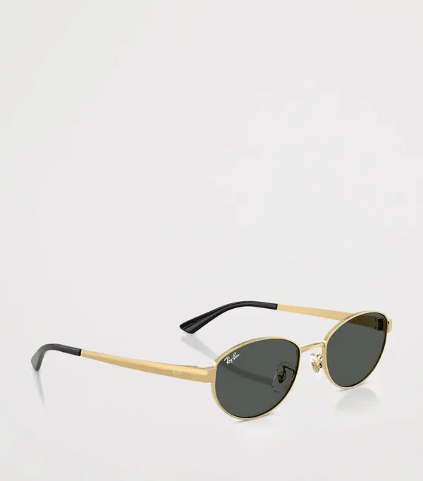 Ray-ban Rb3774d Metal Oval Sunglasses