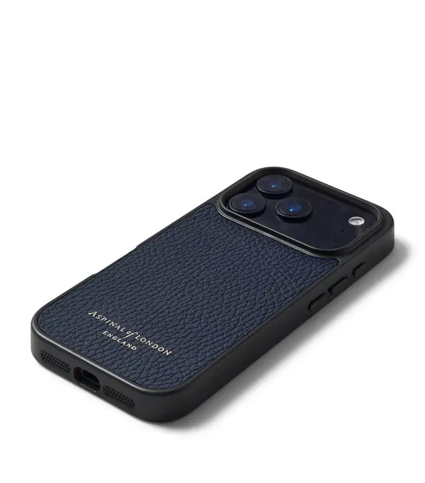 ASPINAL OF LONDON Grained Leather Iphone 17 Pro Case