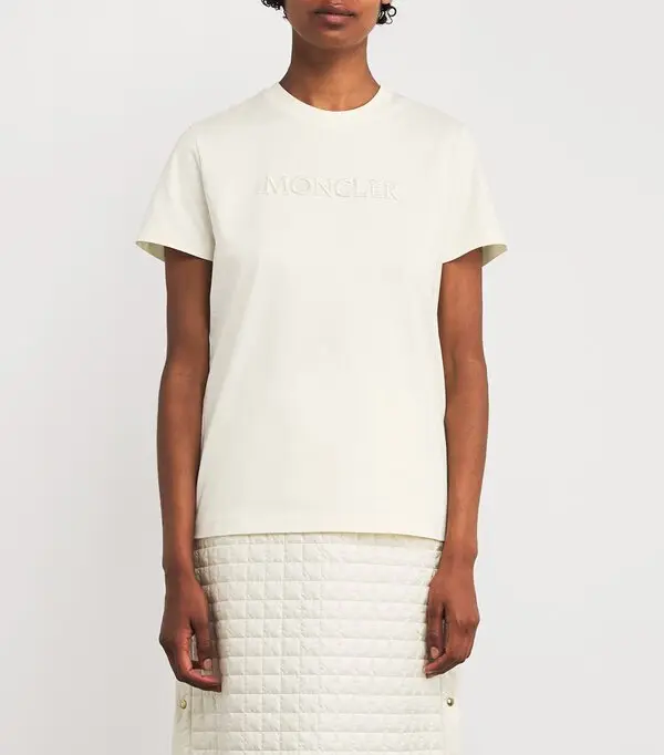 Moncler Cotton Logo T-shirt - White