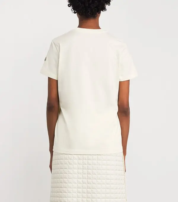 Moncler Cotton Logo T-shirt - White