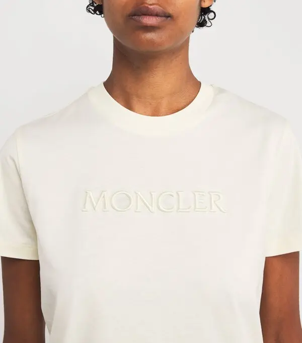 Moncler Cotton Logo T-shirt - White