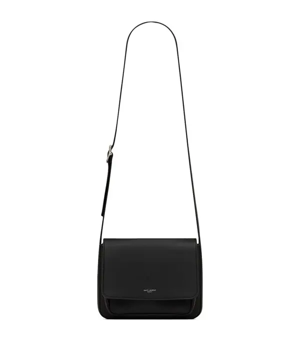 Saint Laurent Small Logo Messenger Bag - Black