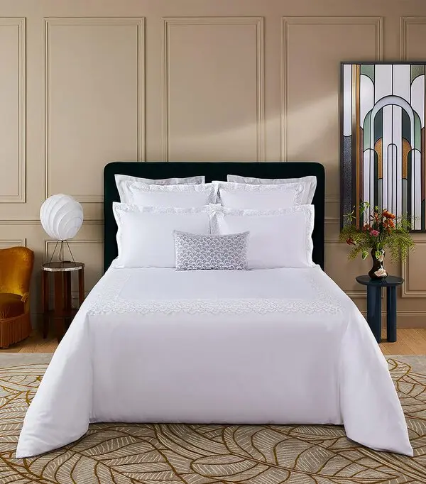 YVES DELORME Festons Rectangular Cushion Cover