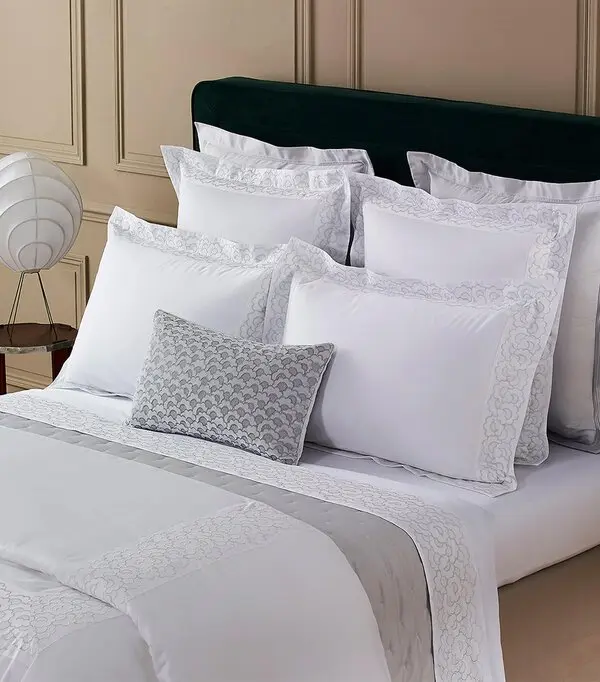 YVES DELORME Festons Rectangular Cushion Cover