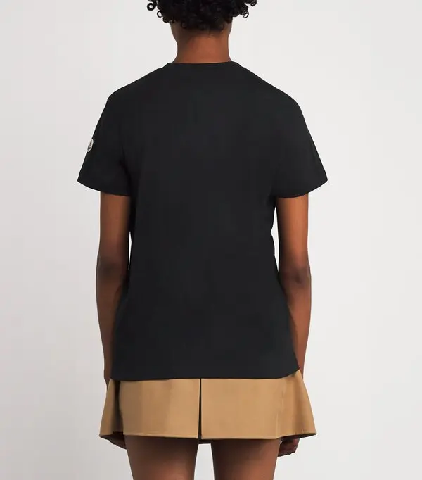Moncler Cotton Logo T-shirt - Black