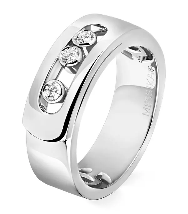 Messika Move Noa White Gold And Diamond Ring