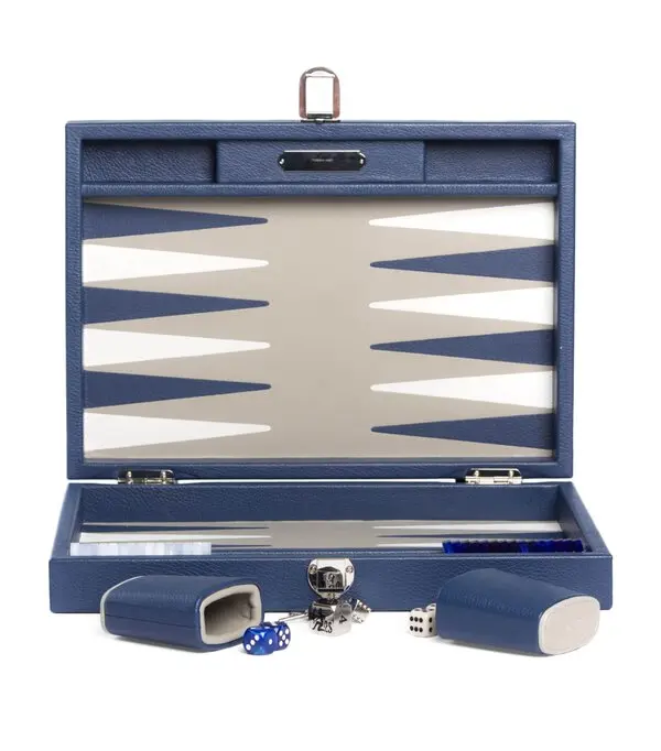 HECTOR SAXE Leather Backgammon Set