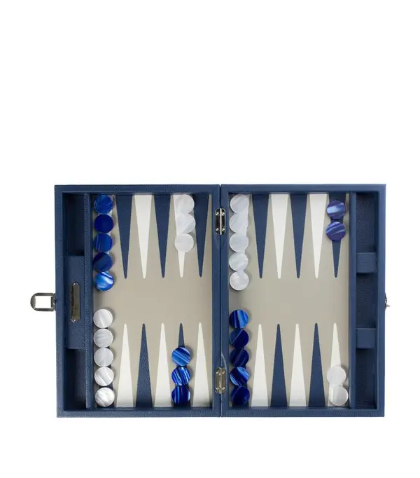 HECTOR SAXE Leather Backgammon Set