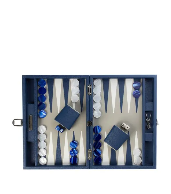 HECTOR SAXE Leather Backgammon Set