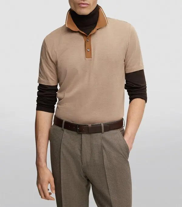 BOSS Cotton-silk Polo Shirt