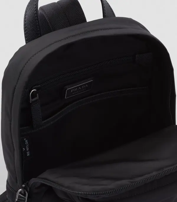 Prada Re-nylon And Saffiano Leather Backpack