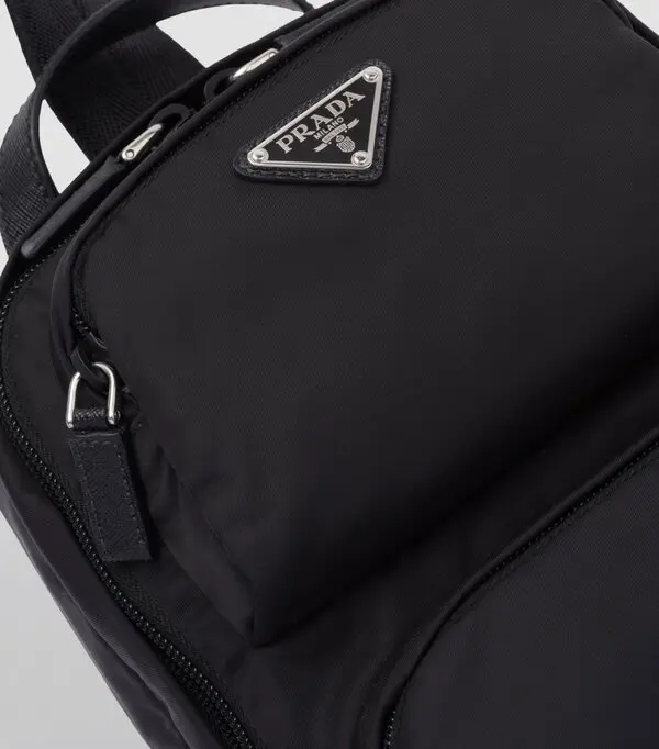 Prada Re-nylon And Saffiano Leather Backpack