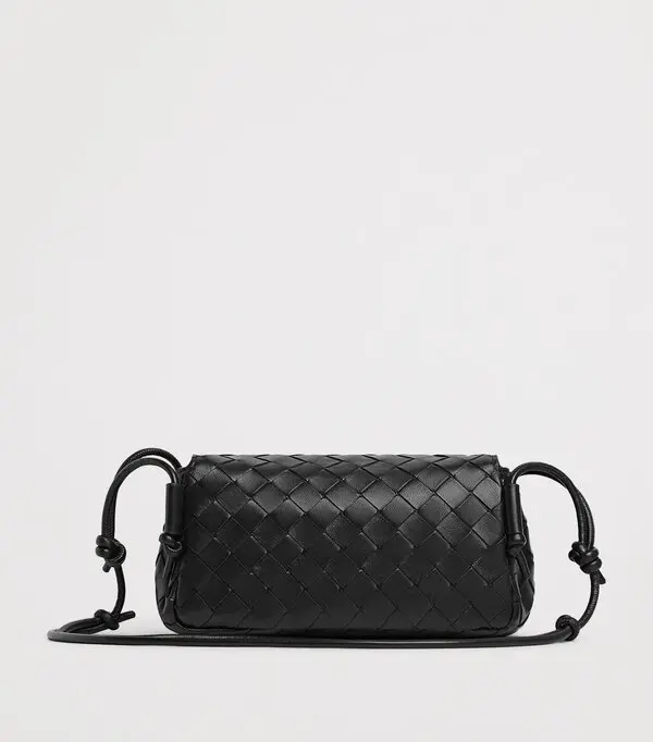 Bottega Veneta Leather Notturno Pouch - Gold
