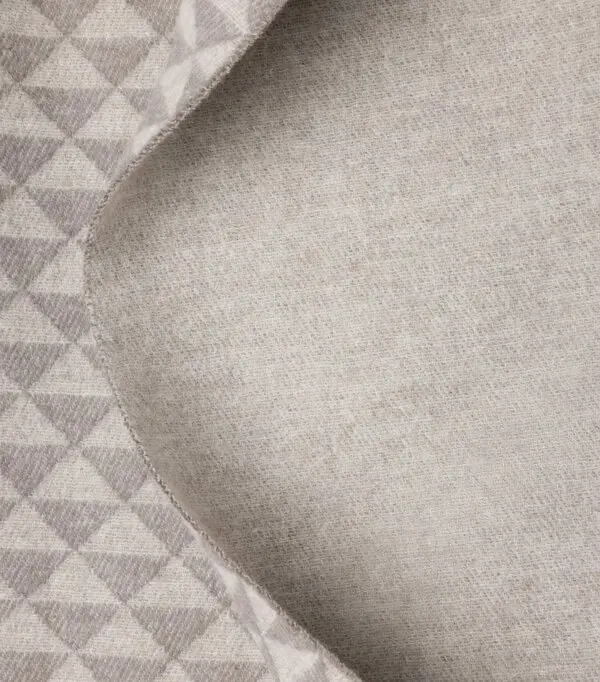 Prada Double Wool-cashmere Symbole Throw