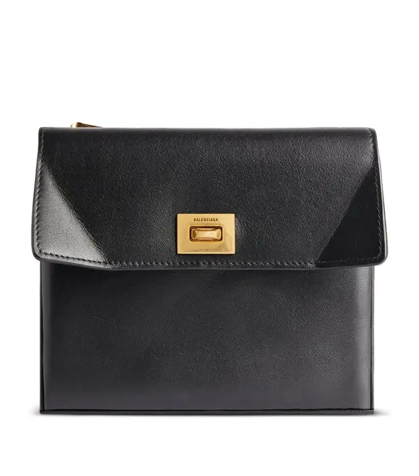 Balenciaga Leather Rodeo Wallet - Black
