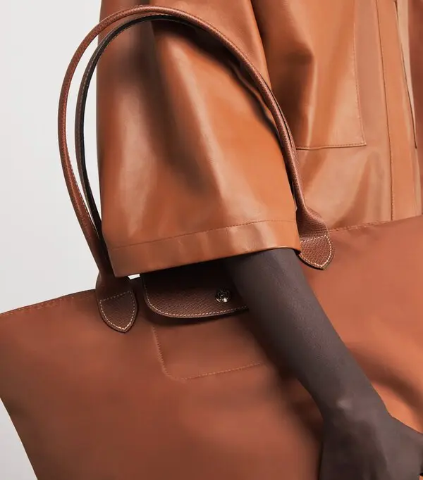 Longchamp Le Pliage Original Large Tote Bag - Brown