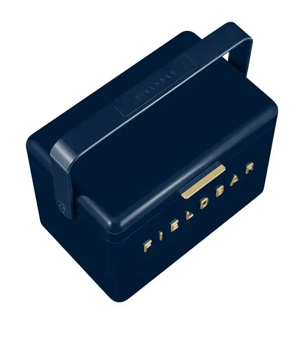 FIELDBAR Mini Bar Cooler Box With Leather Sling - Blue