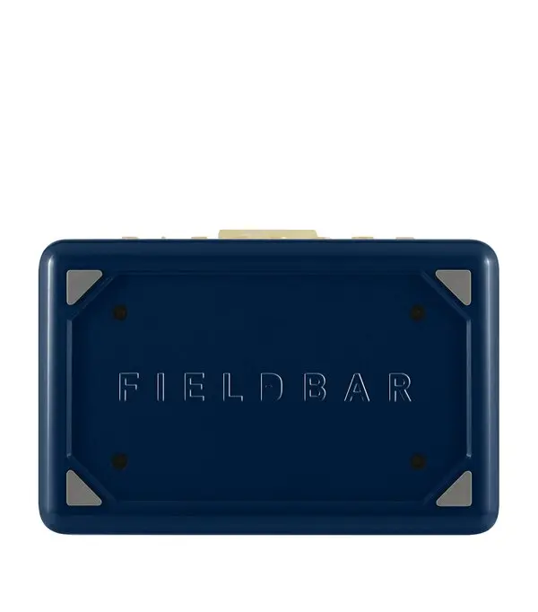 FIELDBAR Mini Bar Cooler Box With Leather Sling - Blue