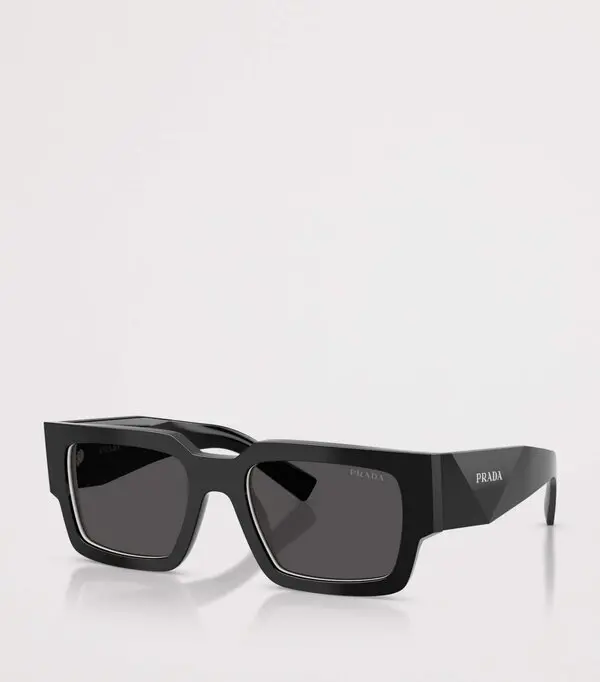 Prada Acetate Rectangular Sunglasses