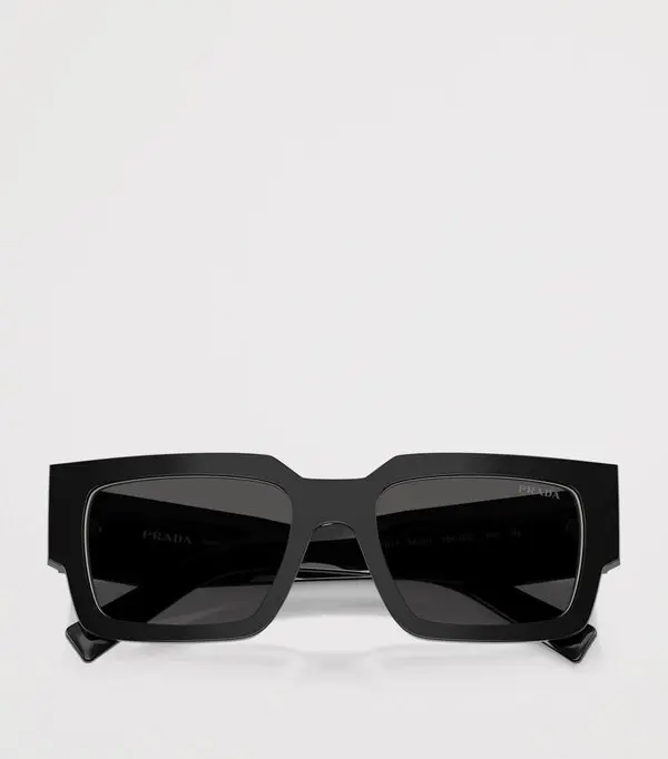 Prada Acetate Rectangular Sunglasses
