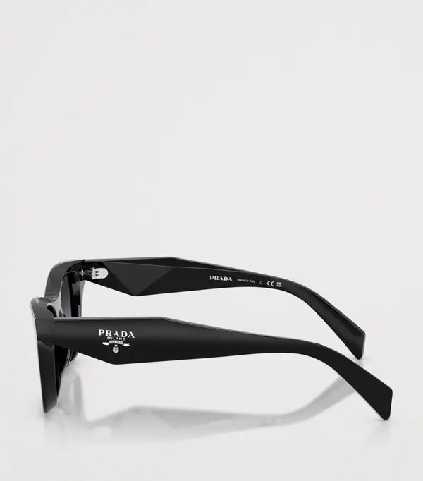 Prada Acetate Square Sunglasses - Black